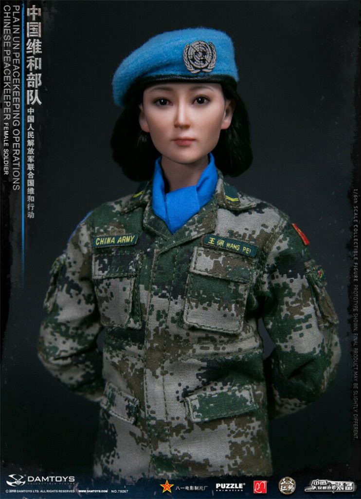 DAM DAMTOYS 1/6 Chinese Female Soldier Action Doll PLA in UN ...
