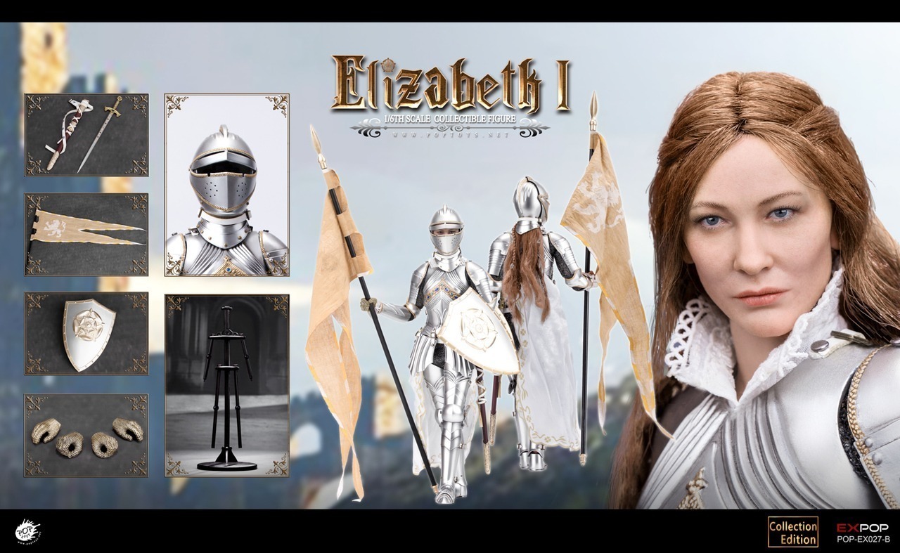 POPTOYS QUEEN ELIZABETH 1/6 SCALE ACTION FIGURE DELUXE VERSION POP ...