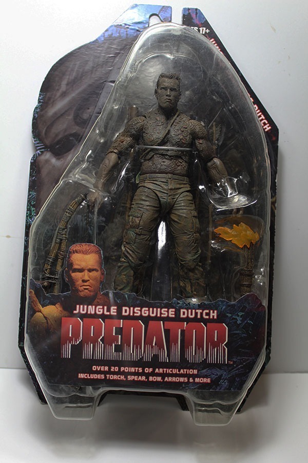 NECA 2012 Predator JUNGLE DISGUISE DUTCH 7" Figure carded · Fairway Hobbies