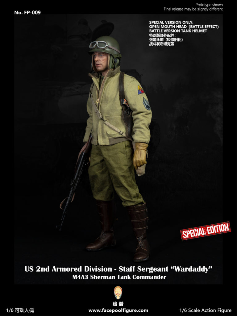 Facepool US Army 2nd Armored Division Staff Sergeant Tank Commander WAR ...